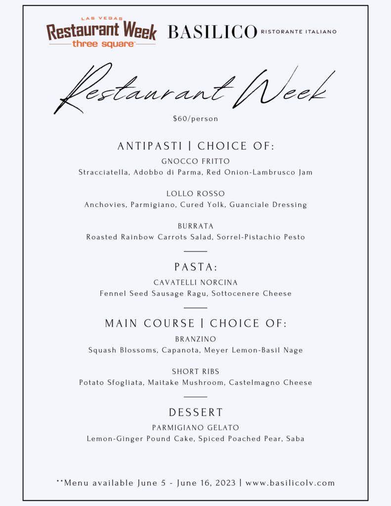 Special Events | Basilico